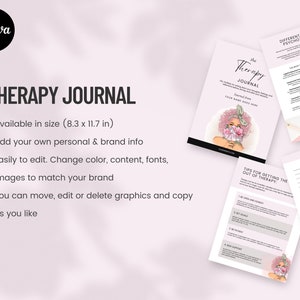 Therapy Journal, Mental Health Journal, Depression Therapy Journal ...