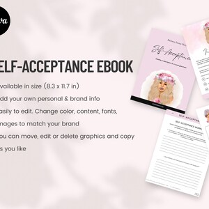 Self Acceptance Workbook, Done for You Course, Lead Magnet Ebook, Brandable Course, Life ...