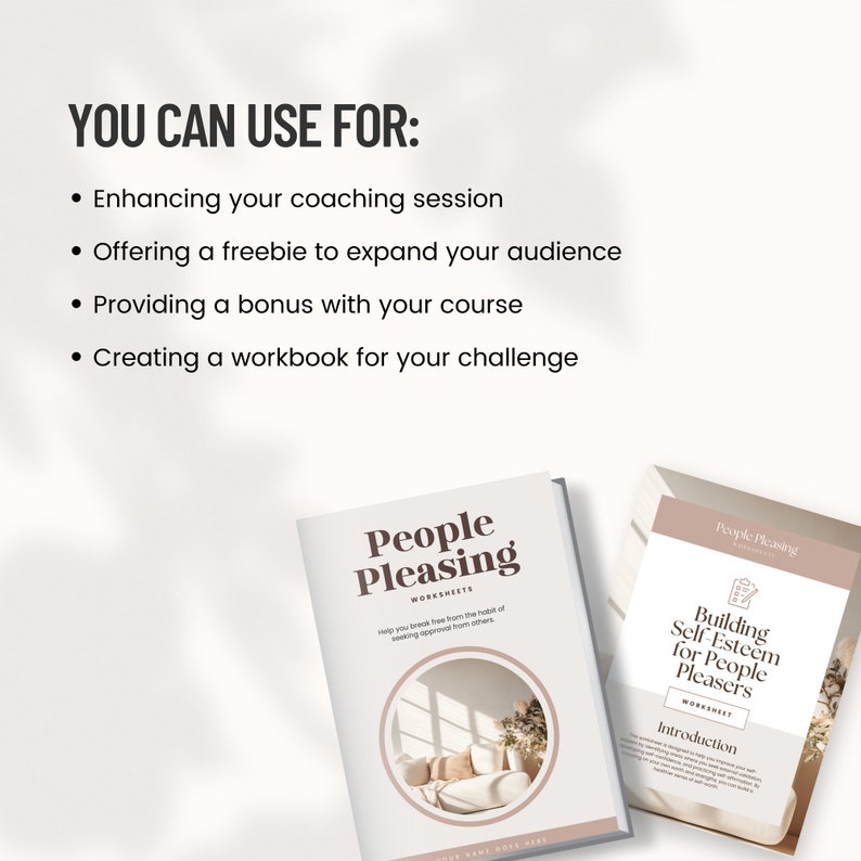 People Pleasing Worksheet, Setting Boundaries, Healthy Boundaries, Self ...