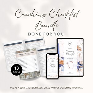 Coaching Template Bundle, Coaching Canva Template, Coach Starter Kit ...