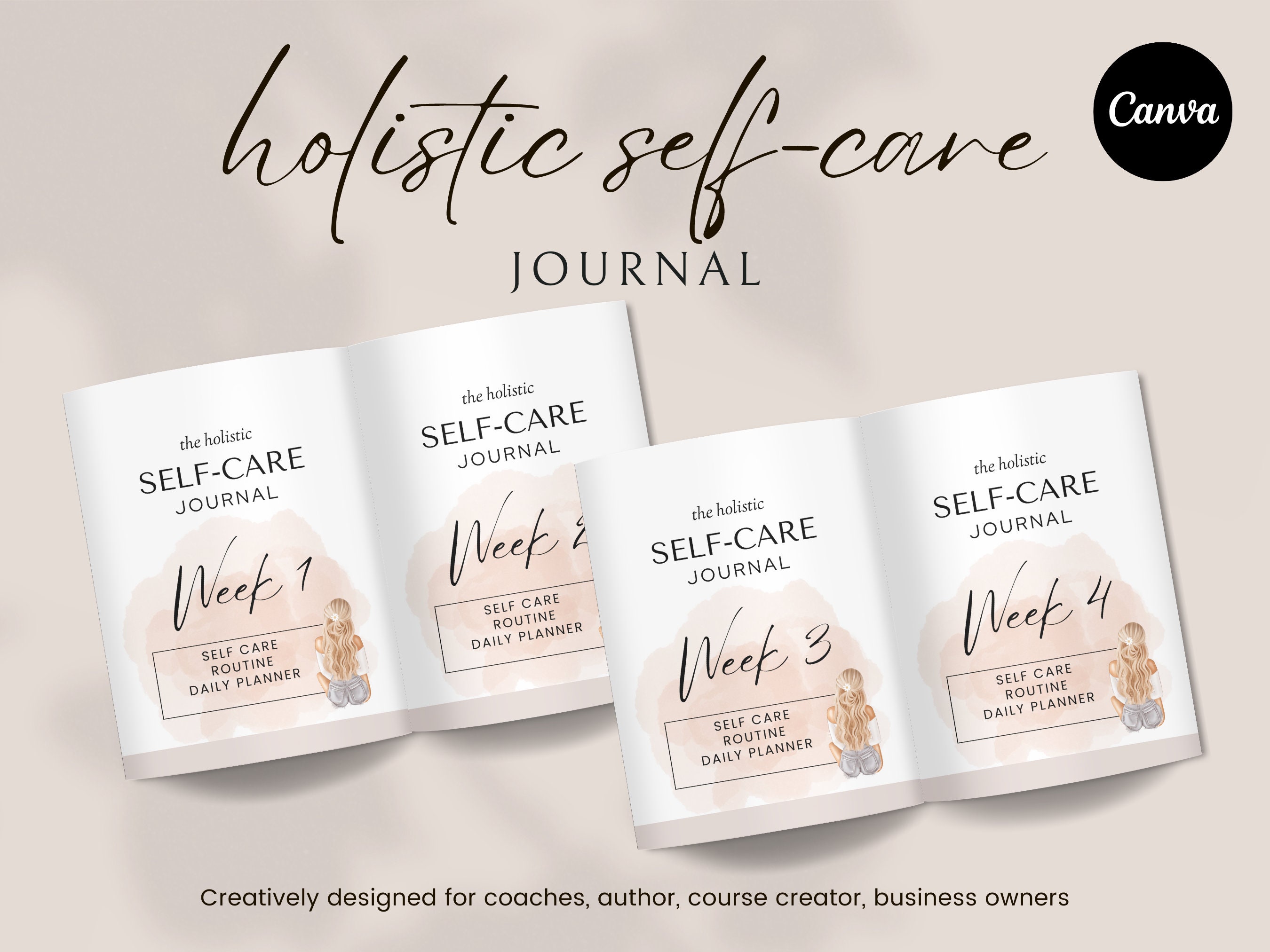 Holistic Self Care Journal, Done for You, Lead Magnet Workbook, Life ...