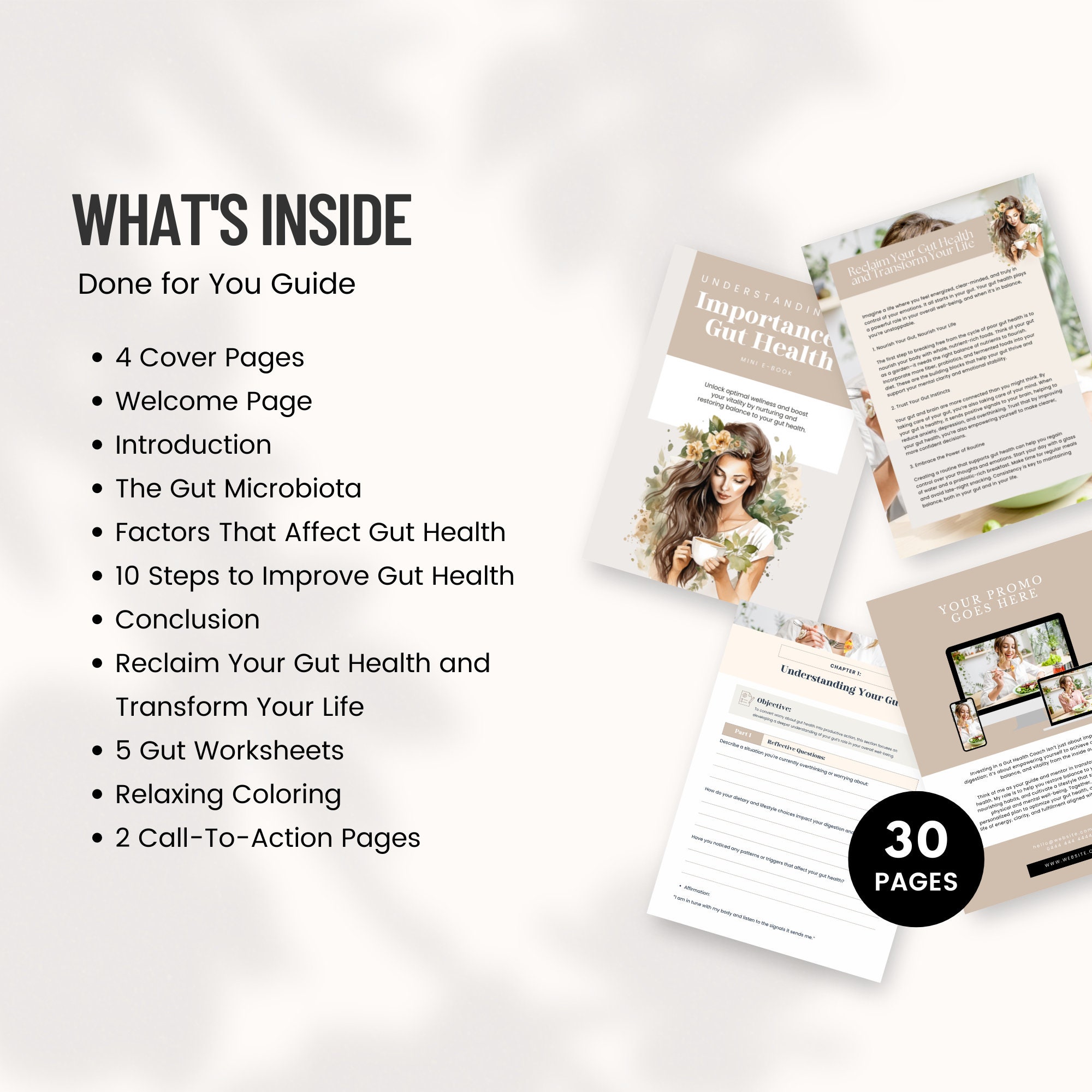 Gut Health Mini Ebook, Health Coaching Program, Digestion and Wellness ...