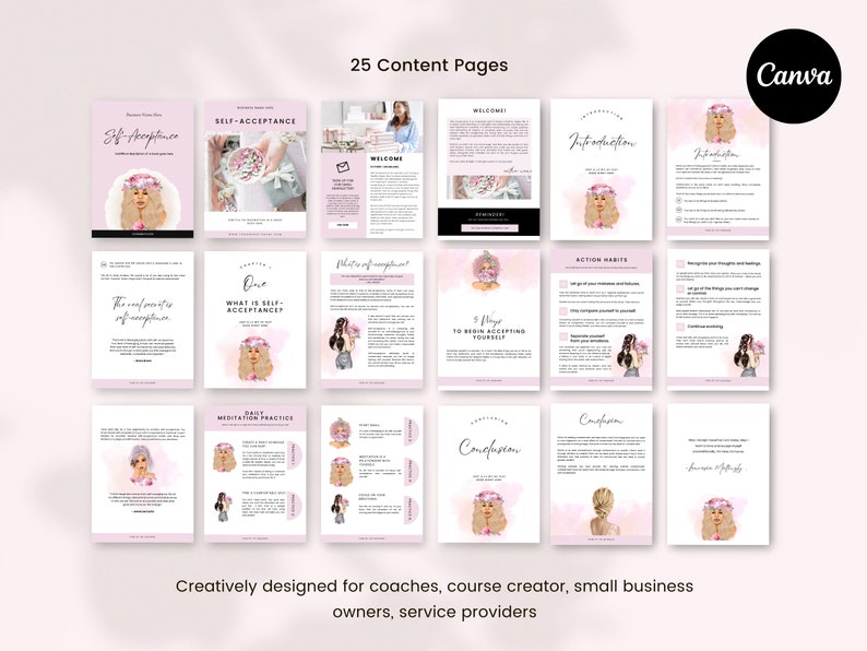 Self Acceptance Workbook Done for You Course Lead Magnet - Etsy