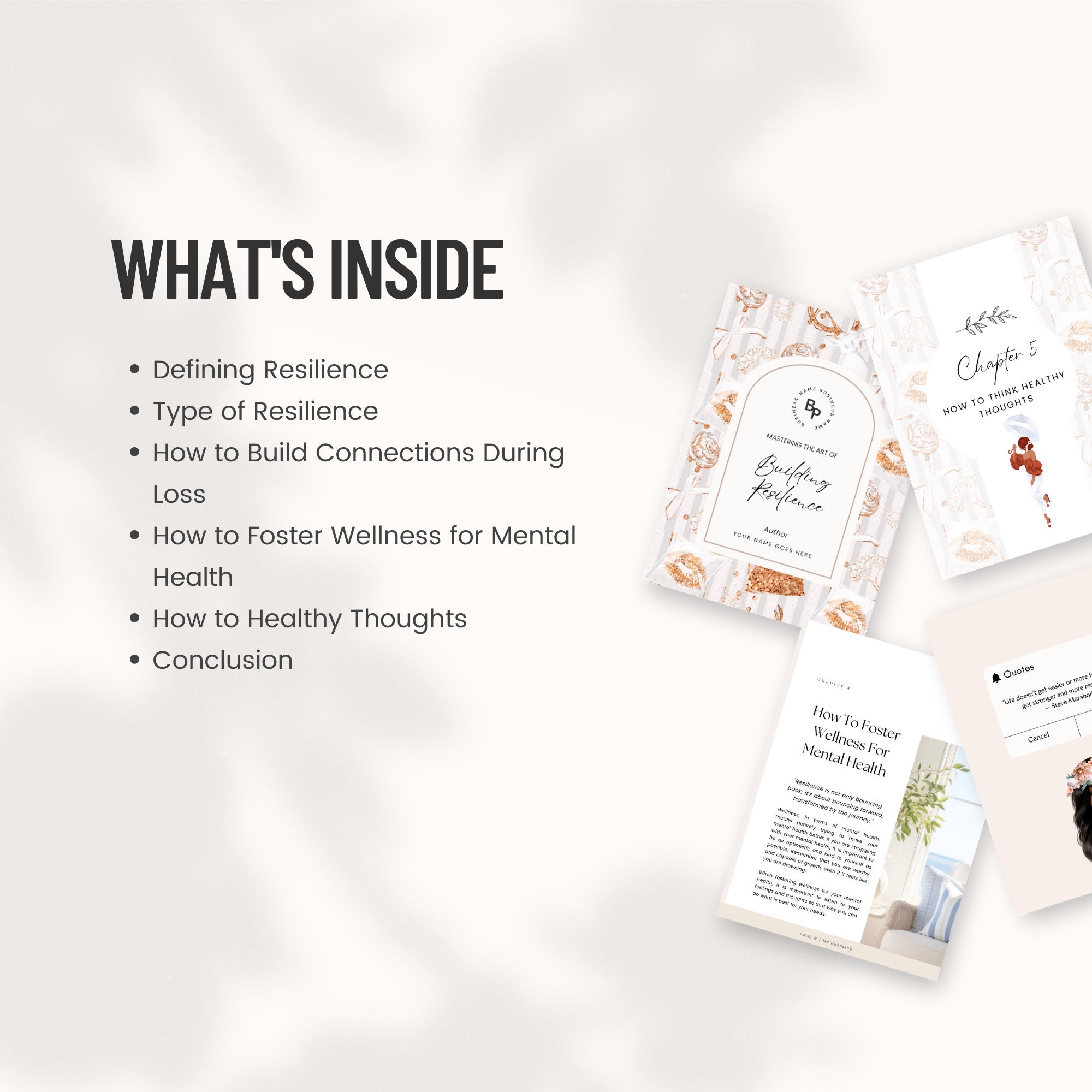 Resilience Ebook, Done for You, Limiting Belief, Brandable Coaching ...