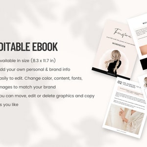 Transform Your Life Workbook, Done for You Course, Life Coaching Tools ...