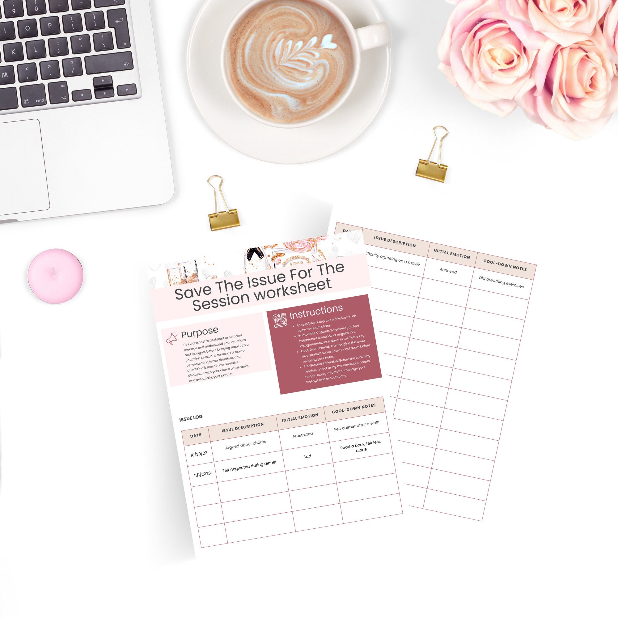 Couple Coaching Cheat Sheet, Relationship Worksheets, Relationship ...