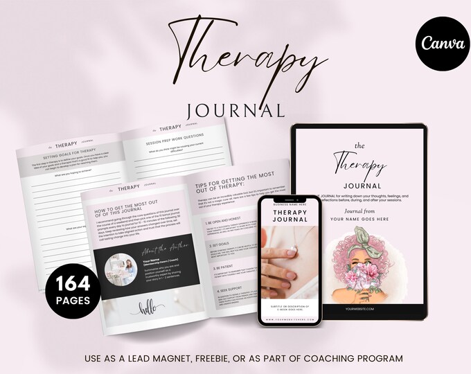 Therapy Journal, Mental Health Journal, Depression Therapy Journal ...