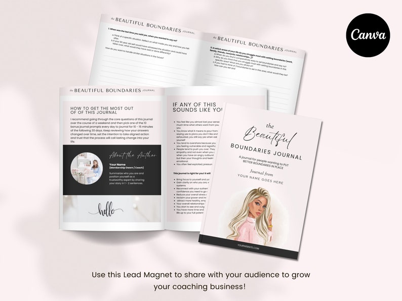 Beautiful Boundaries Journal Done for You Content Lead - Etsy