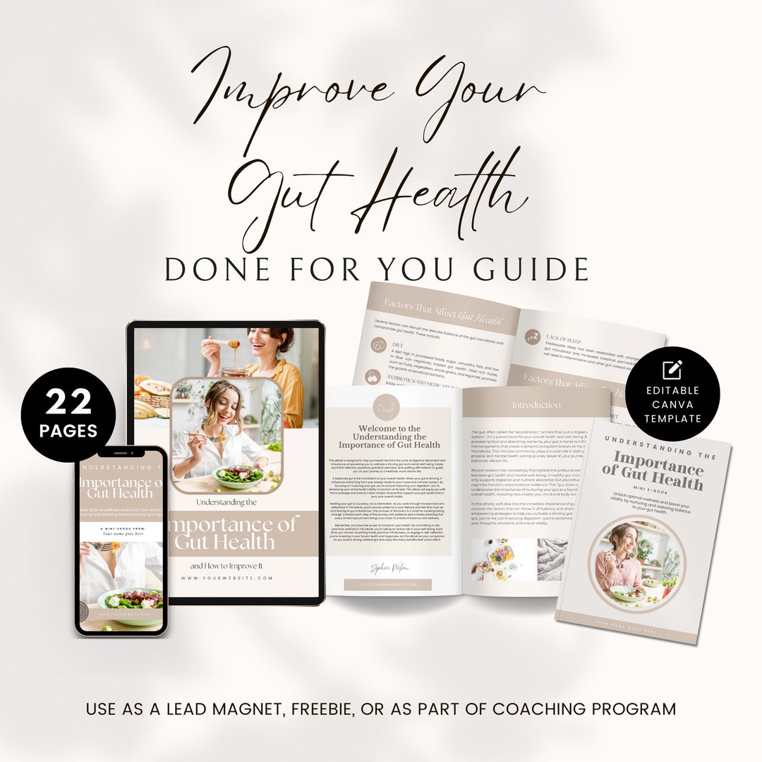 Gut Health Mini Ebook, Health Coaching Program, Digestion and Wellness ...