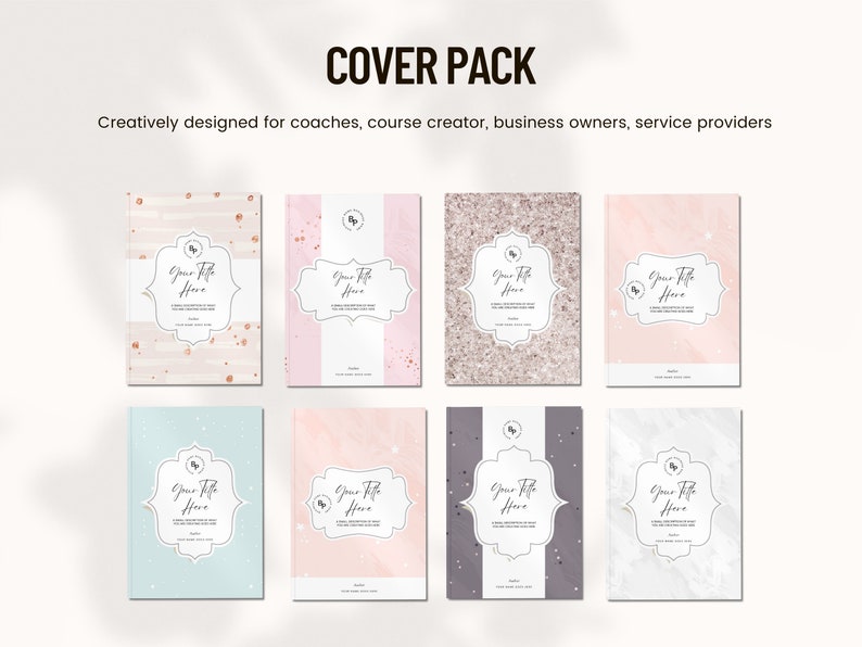 60 Editable Cover Templates, Journal Cover, Book Cover, Ebook Cover ...
