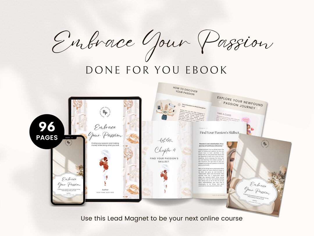 Embrace Your Passion Done For You Course Passion Coach Coaching