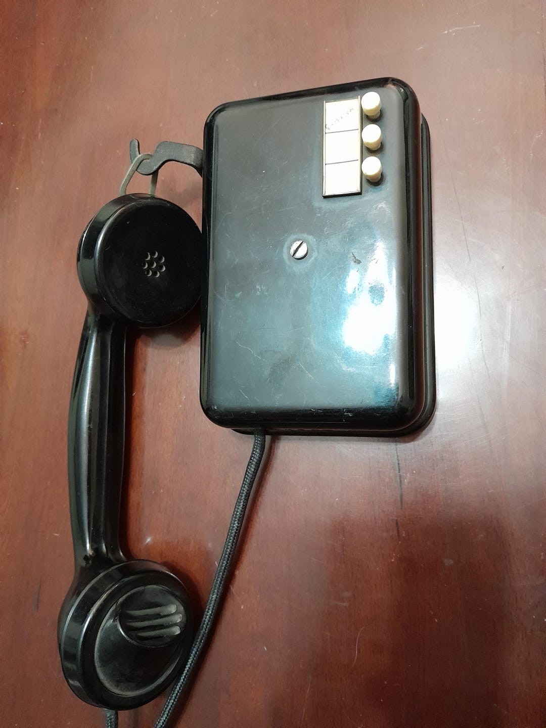 Black Vintage Bakelite Intercom/intercom. - Etsy