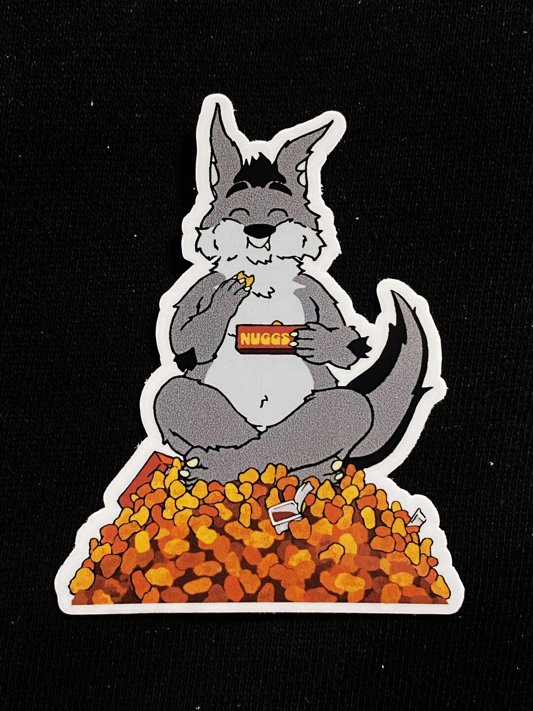 Taidum and His Chicken Nuggets (sticker) - Etsy