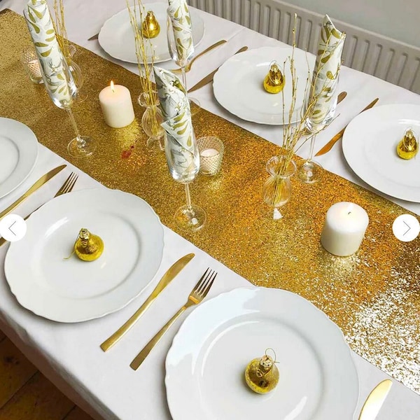 Gold Table Runners - Etsy