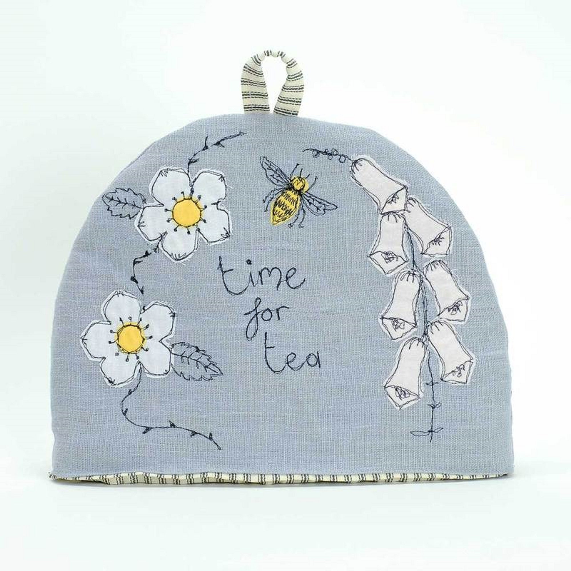 Hand Sewn Happy Bee Tea Cosy, Designed to Sit on Top of a 3 4 Cup ...