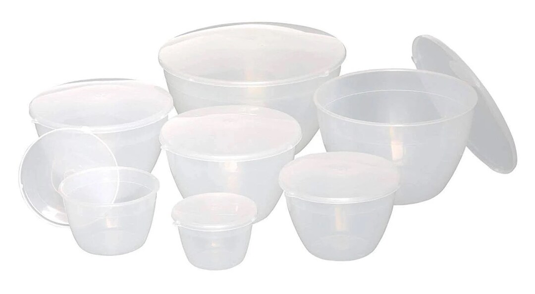 Christmas Dessert Done Multi-purpose Plastic Pudding Basins With Lids ...