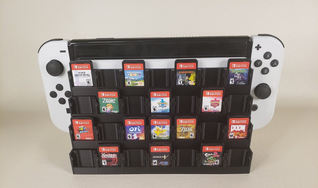 3D Printed Nintendo Switch Game Cartridge Holder - Holds 7-28 Game ...