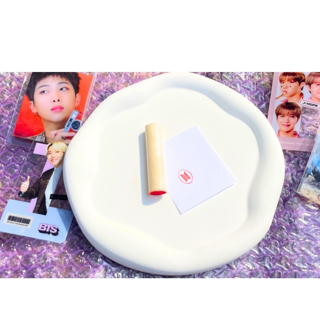 Handcrafted Oval Wood Stamp With BTS Logo| K-pop Fan Merchandise ...