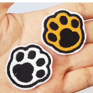 Cute Cat Paws Embroidered Patch Set of 5 Adorable Iron on Design /cute ...