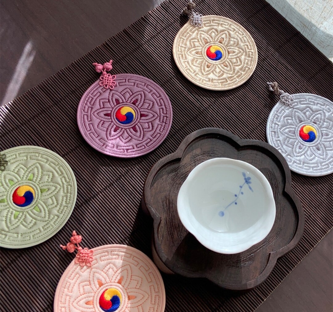 Korean Traditional Design Tea Coasters – Handcrafted Elegance From ...