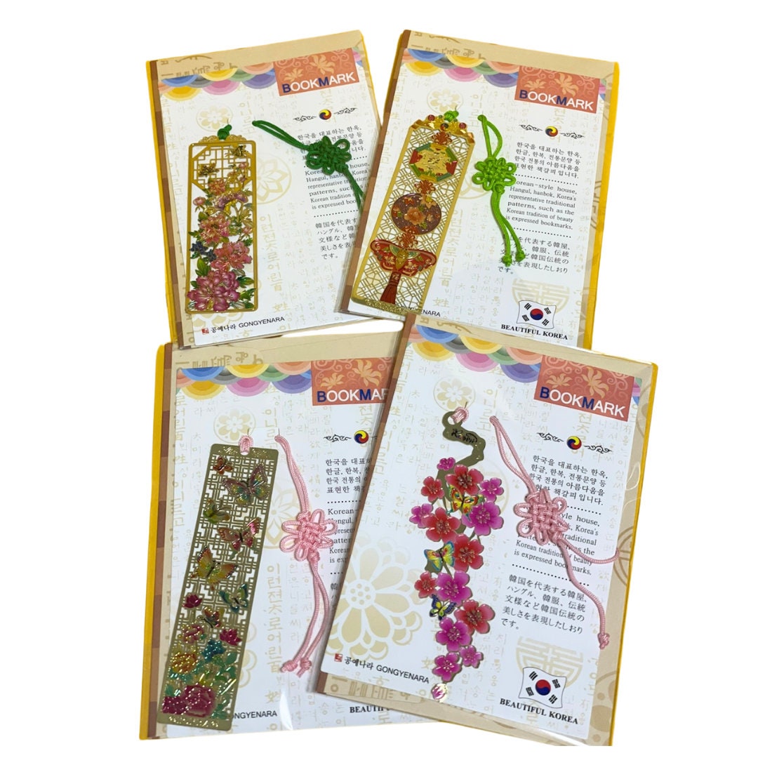 Korean Palaces Pattern Bookmarks / Metal Bookmark - Gold Color Korean ...