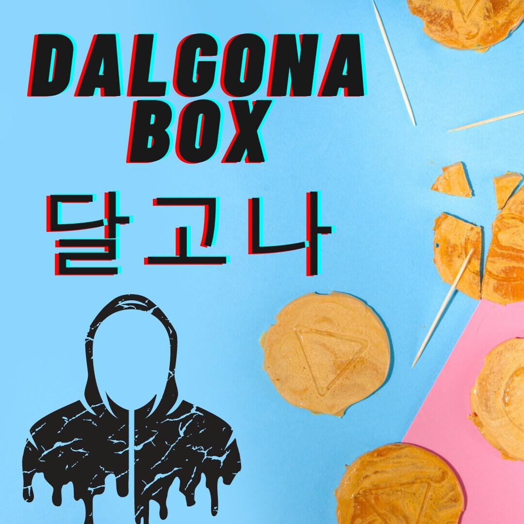 Korea Dalgona Box Squid Game / Dalgona / Korea Sweet / Sweet Box ...