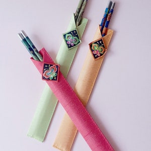 Korea Traditional Pattern Chopsticks Set of 5 - Stainless Steel /korea ...