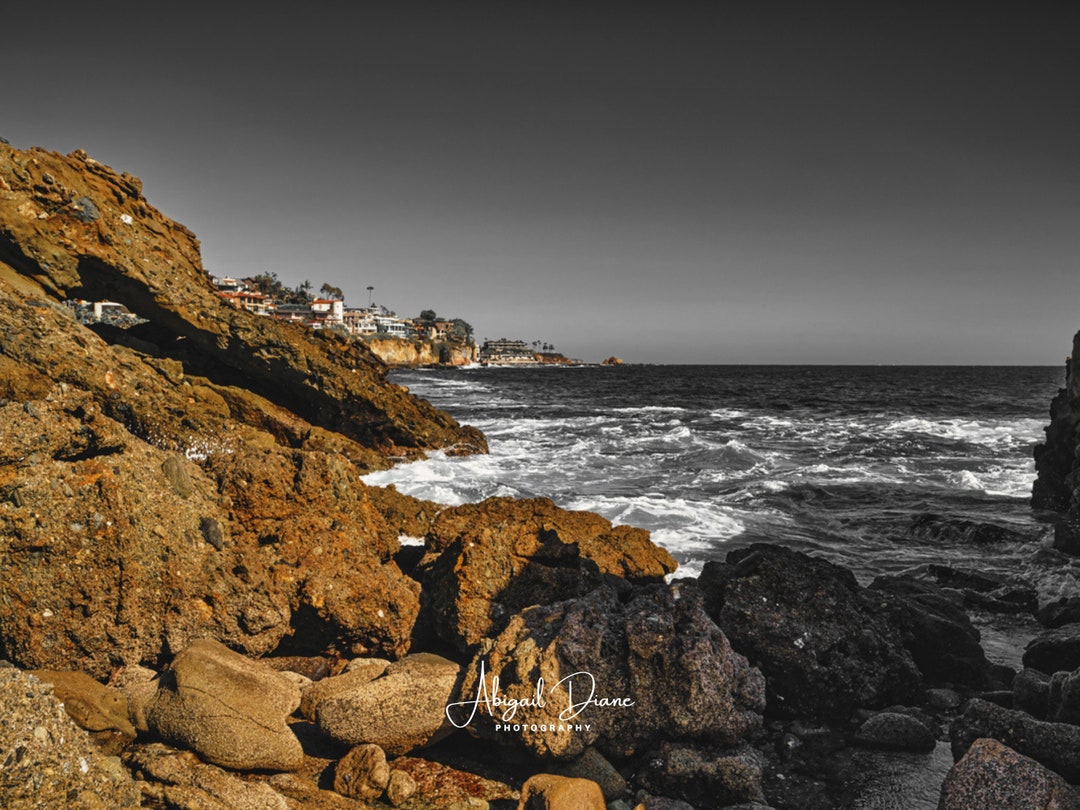 Laguna Beach Seascape Photo Wall Art Decor Coastal Wall Art, Beach ...