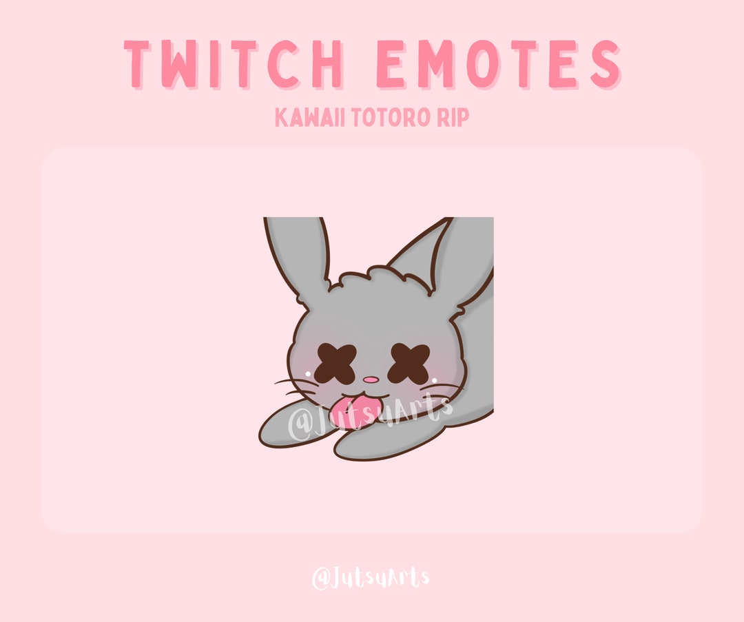 Kawaii Fluffy Totoro RIP Twitch & Discord Emote Cute Emote Kawaii ...