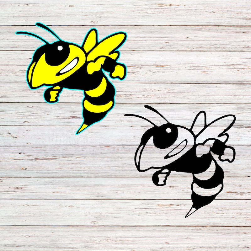 Yellow Jacket Mascot Svg - Etsy