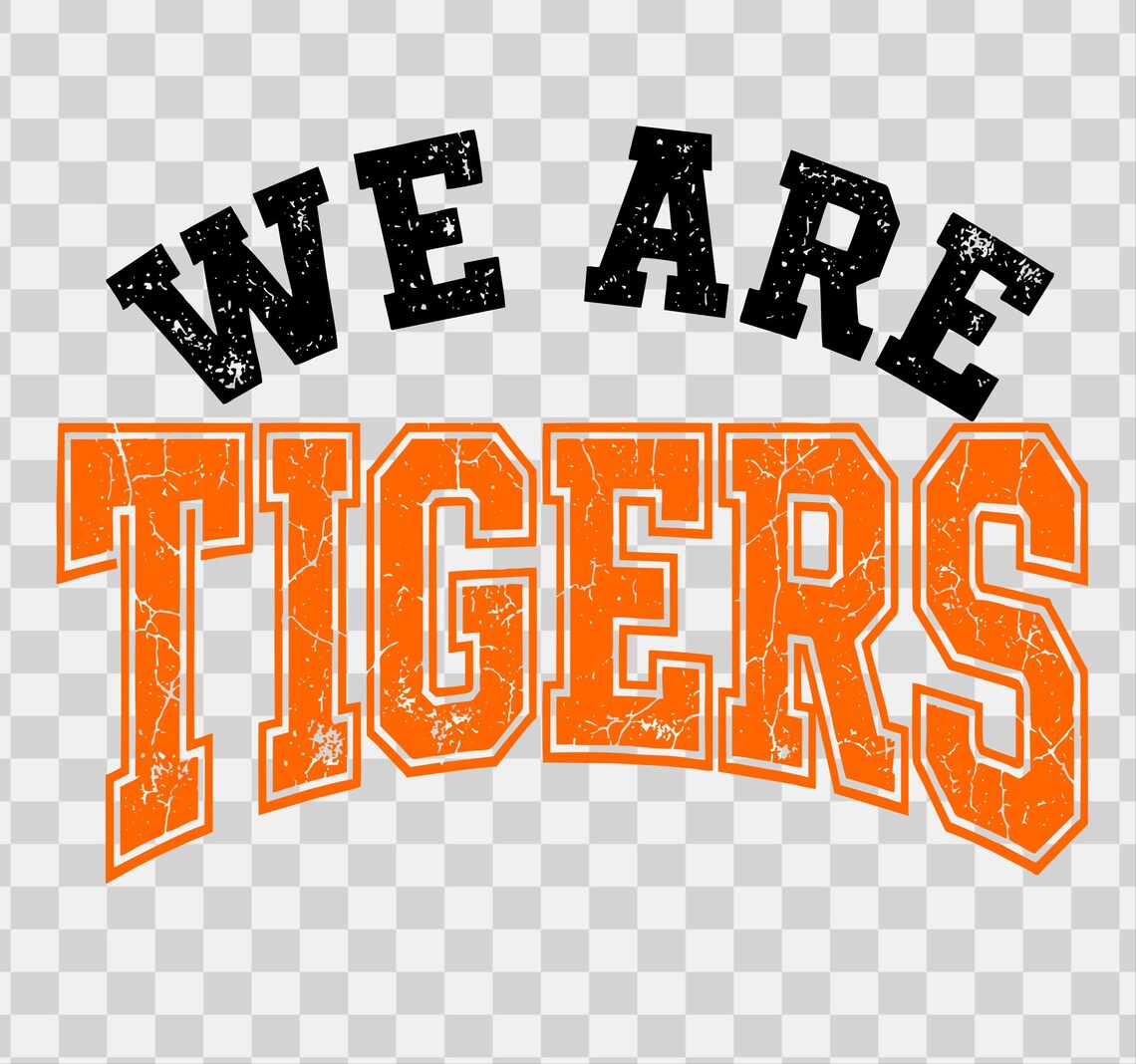 Distressed Tigers Mascot | Svg, Png, Dxf, Eps | 3D Colorful Png ...