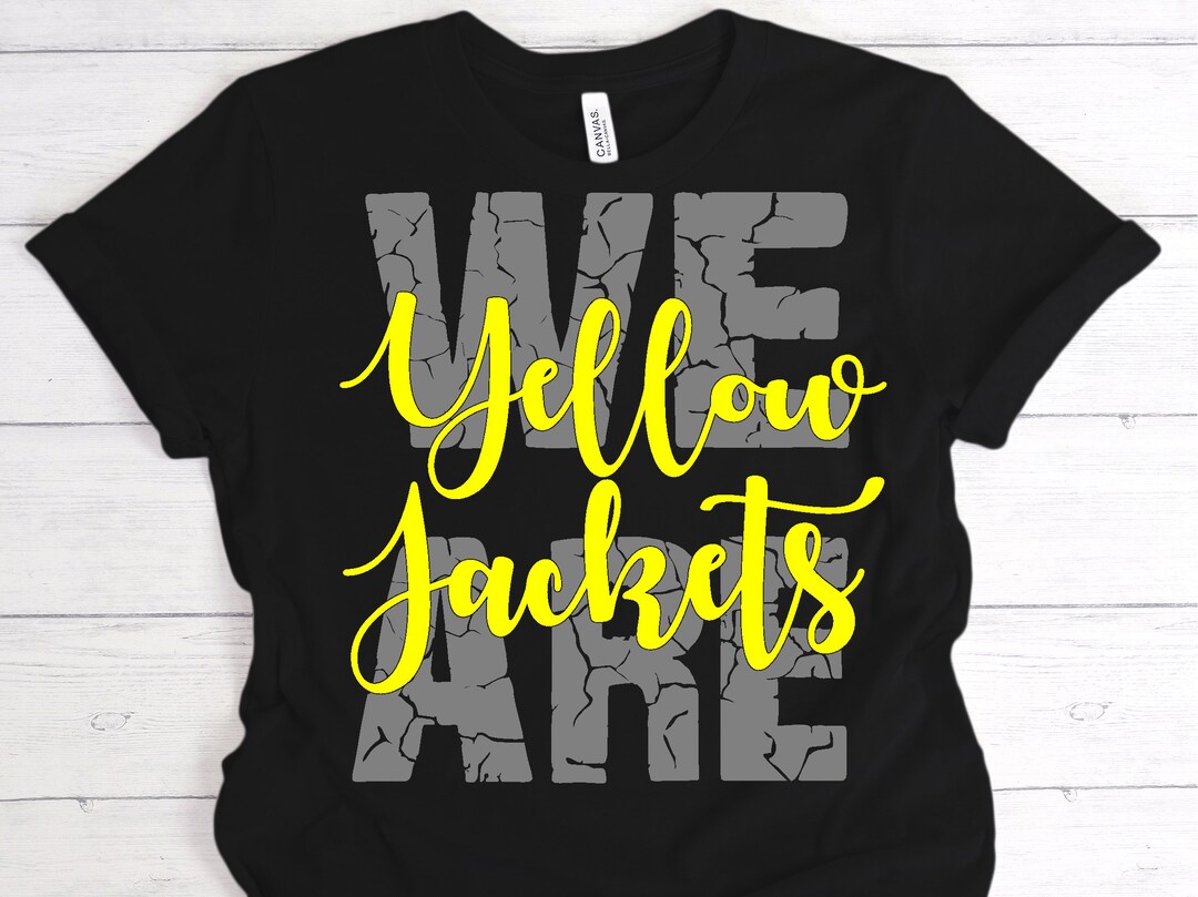 Distressed We Are Yellow Jackets Svg | Svg, Png, Dxf, Eps | FREE ...