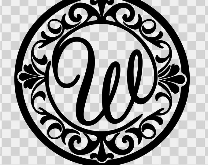 Custom Monogram, Letters, Alphabet, Logo, Wedding, Victorian, Curly ...