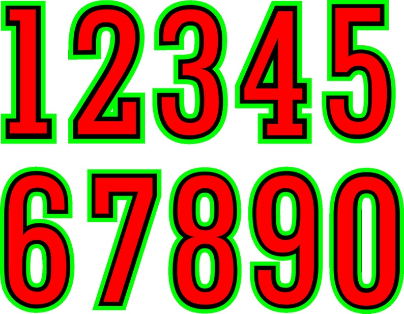 Three Layer Font Svg, Individual Letter and Numbers, Svg, Png, Dxf - Etsy