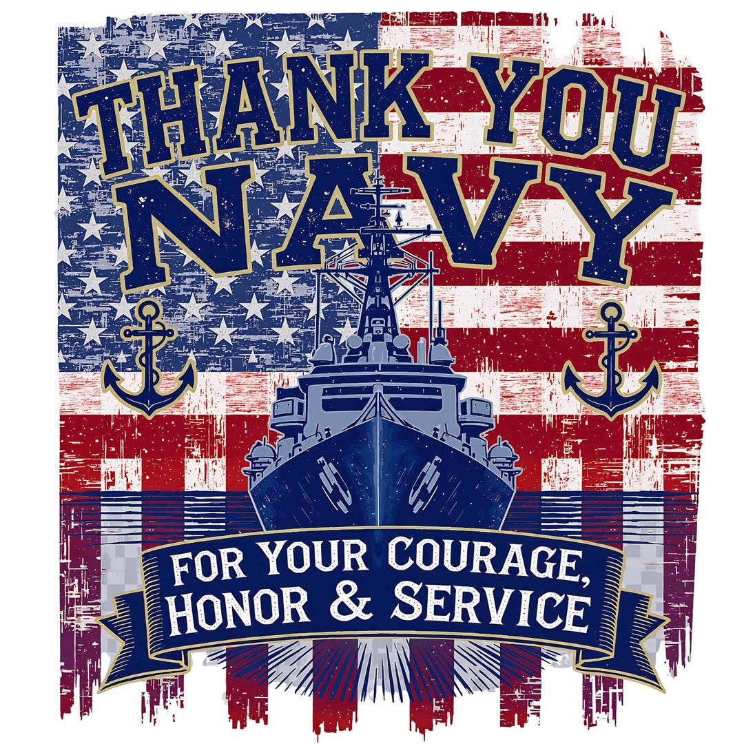 US Navy Thank You for Your Courage, Honor and Service PNG | Png ...