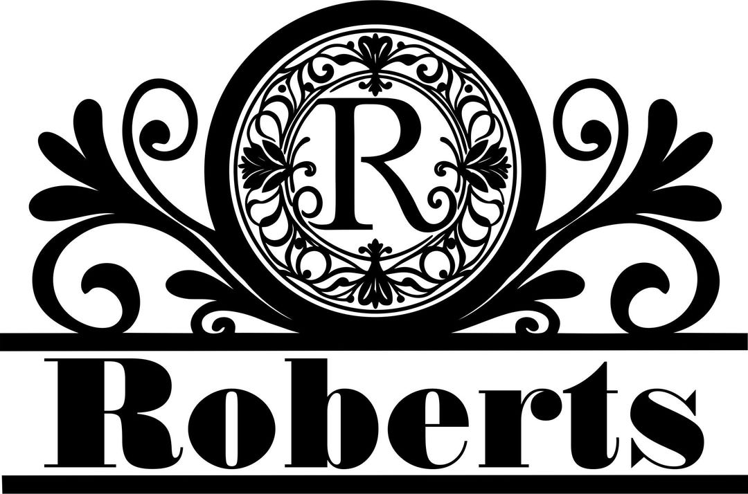 Split Letter R Monogram SVG: Wedding Monogram (digital Download) - Etsy