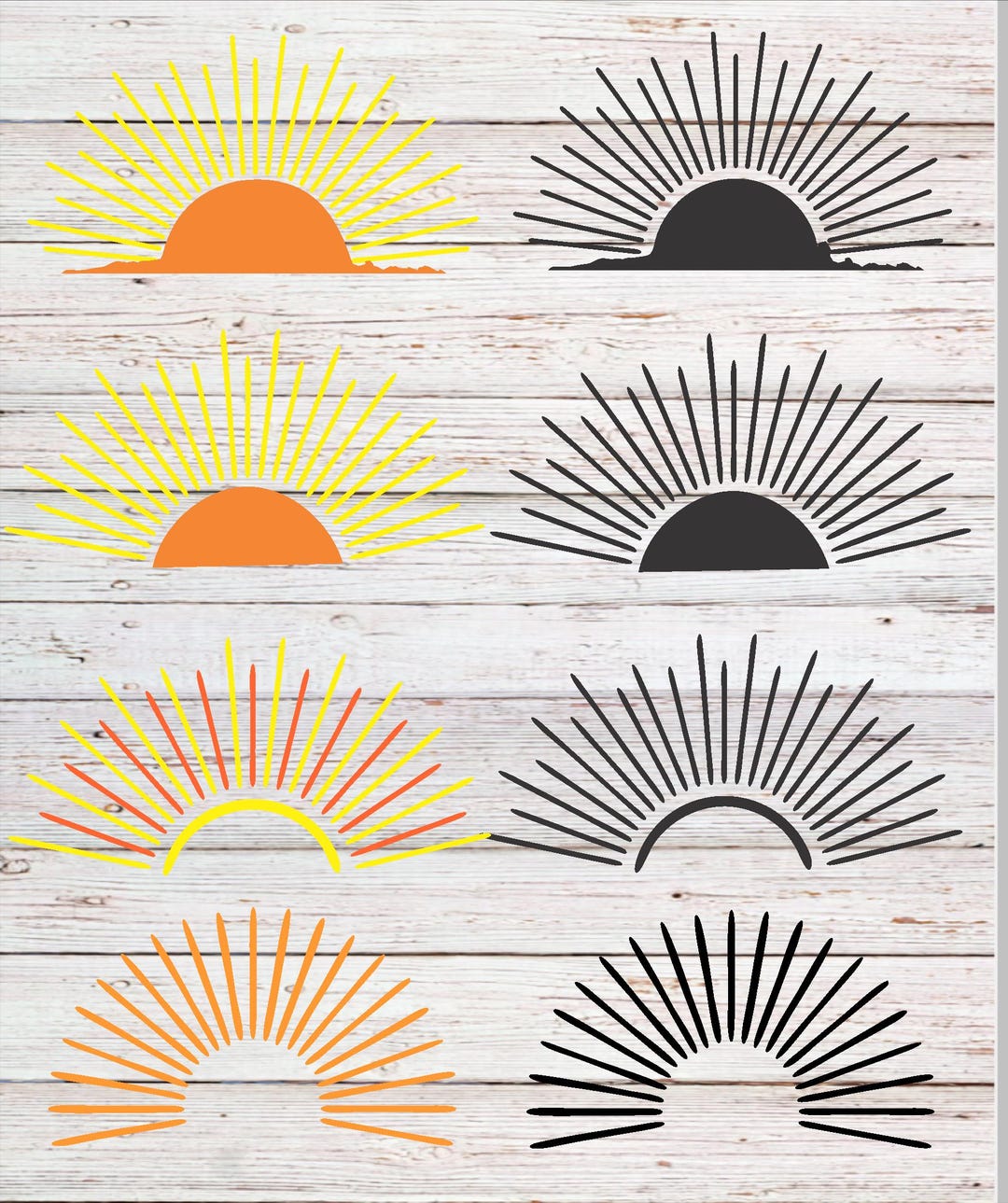 Sunset SVG Bundle | Svg | Svg, Png, Dxf, Eps - Etsy