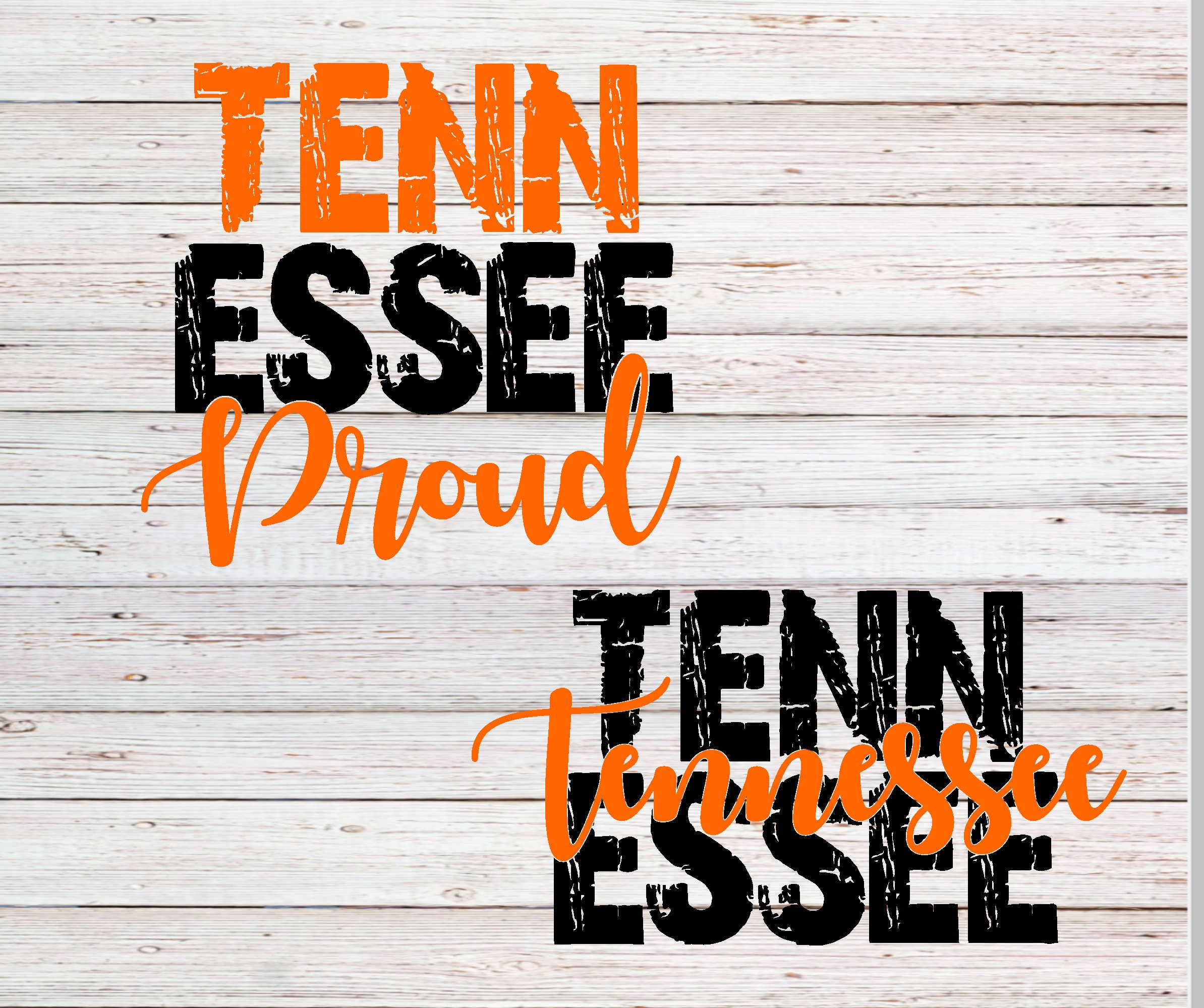 Tennesee Svg Svg, Png, Dxf, Eps 2 Separate Designs - Etsy