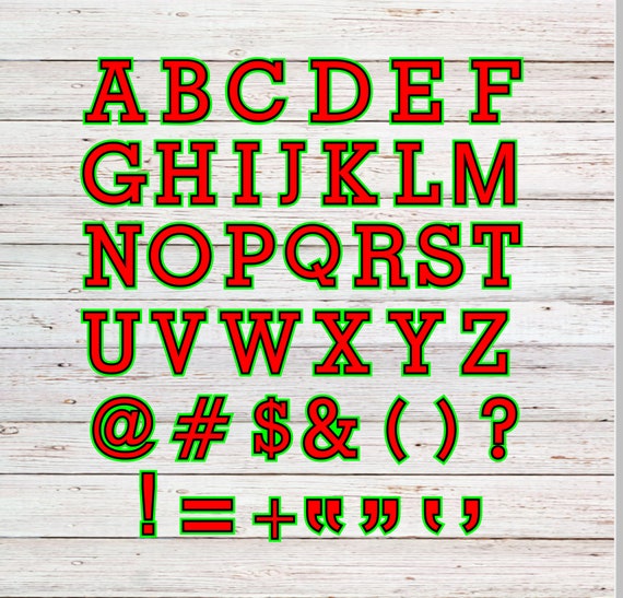 Three Layer Font Svg Individual Letter and Numbers Svg Png | Etsy