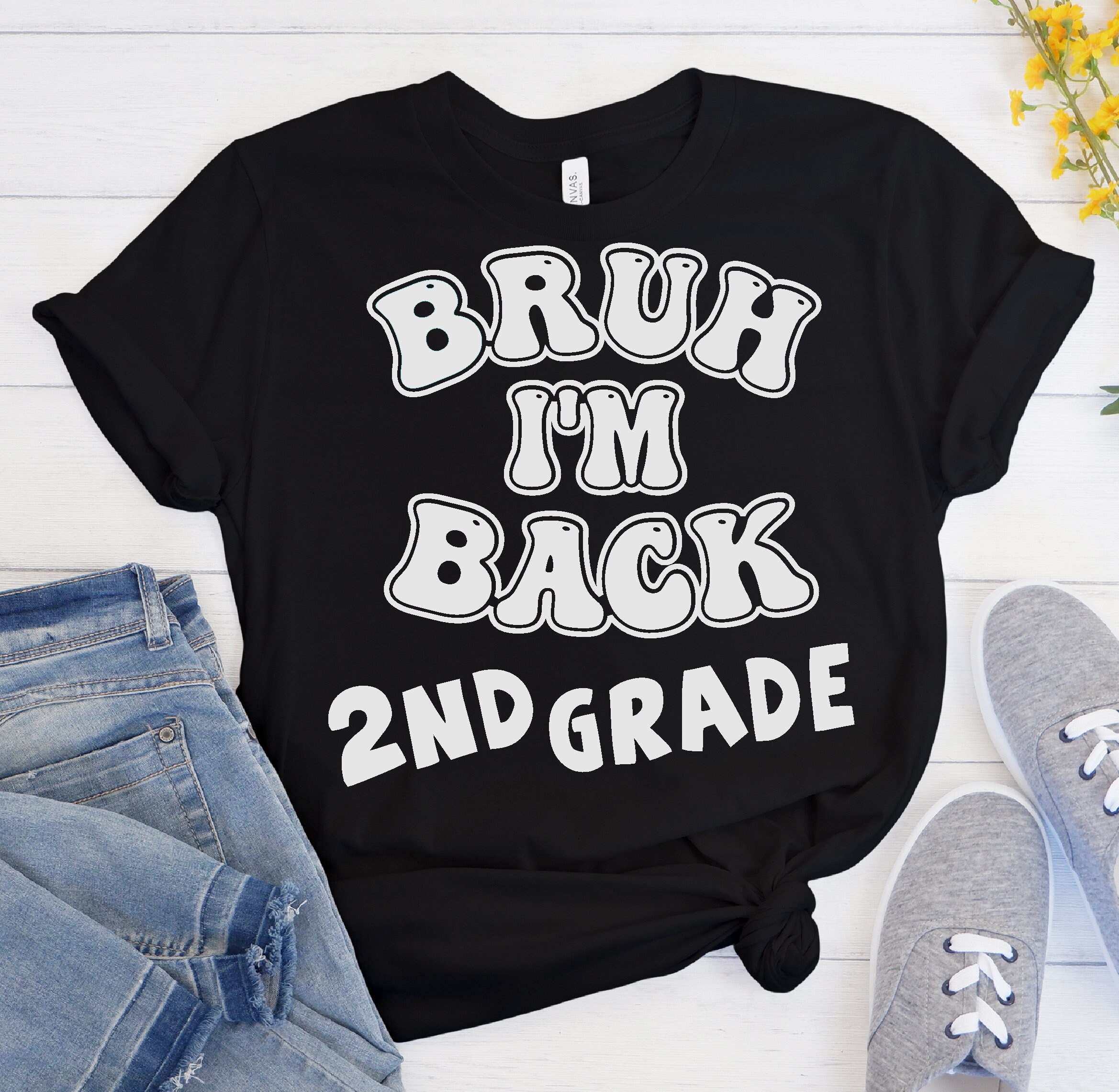 BRUH I'm Back 2nd Grade SVG | Svg, Png, Dxf, Eps | Second Grade - Etsy