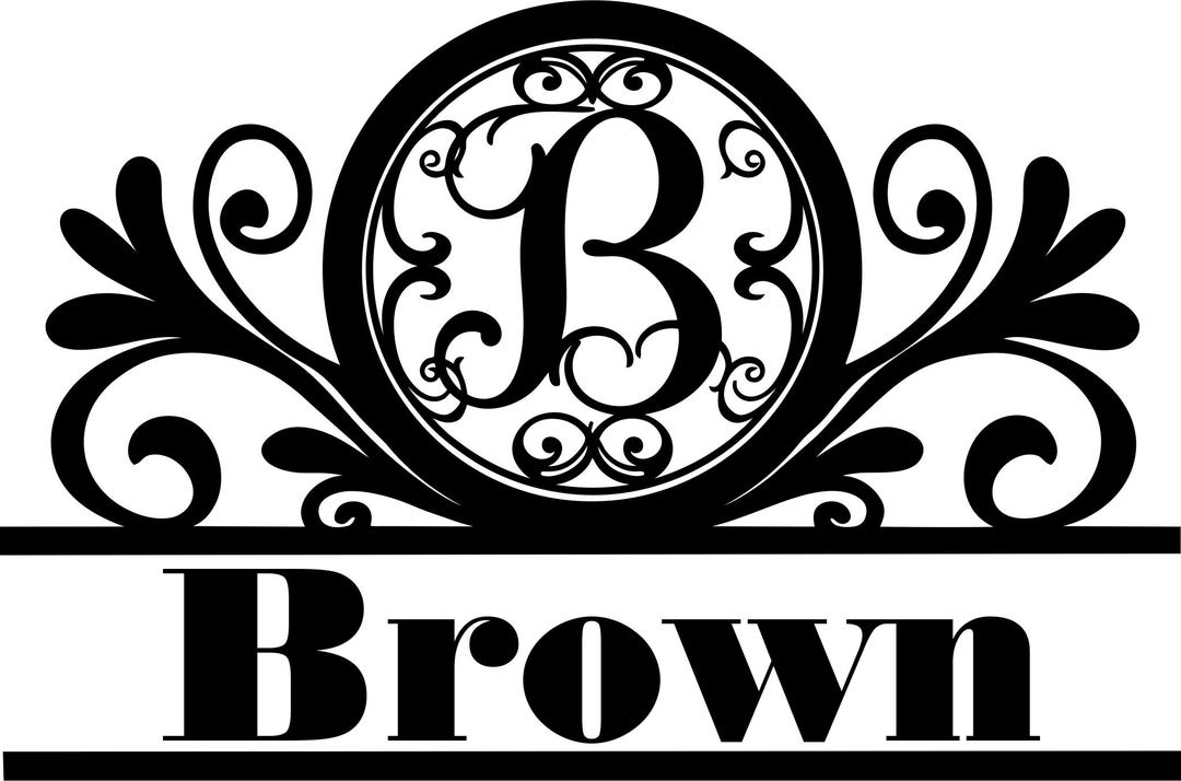 Split Letter B Monogram Svg: Wedding Monogram Files for Cricut - Etsy