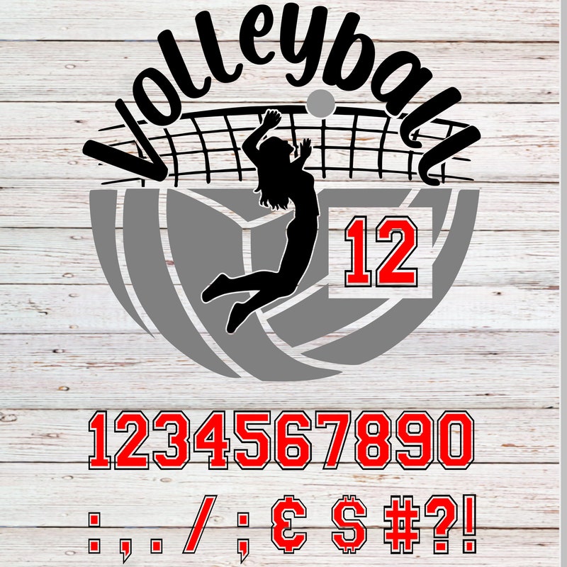Volleyball Font - Etsy