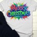 Merry Christmas Paint Splash PNG | Png Sublimation - Etsy