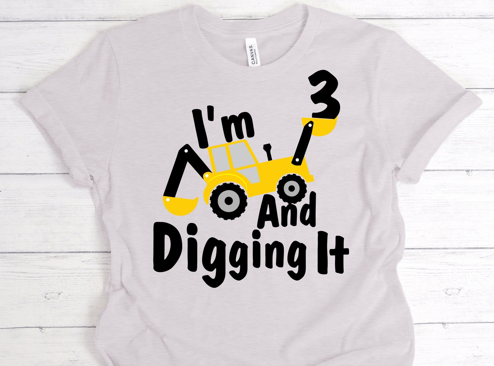 I'm 3 and Digging It Svg Svg Png Dxf Eps | Etsy UK