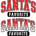 Sants's Favorite | Svg, Png, Dxf, Eps | and Santa's Favorite PNG ...