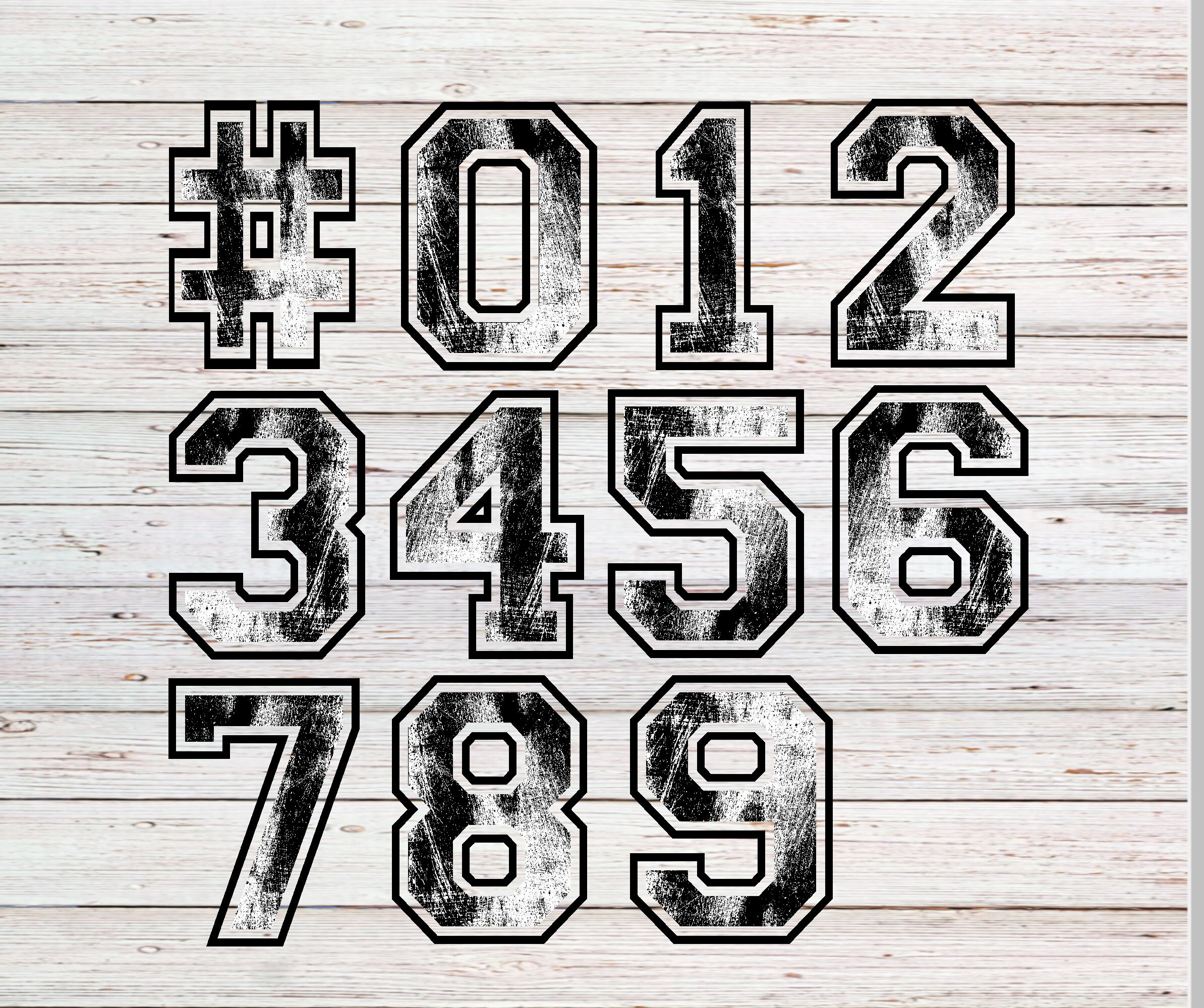 Distressed Varsity Font Png | Png Sublimation | 300 DPI | Individual ...