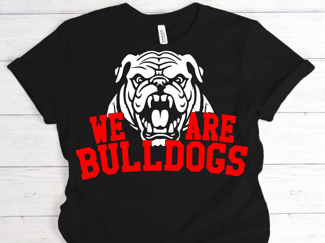 Distressed We Are Bulldogs 2 Svg Svg, Png, Dxf, Eps Bulldogs Svg ...
