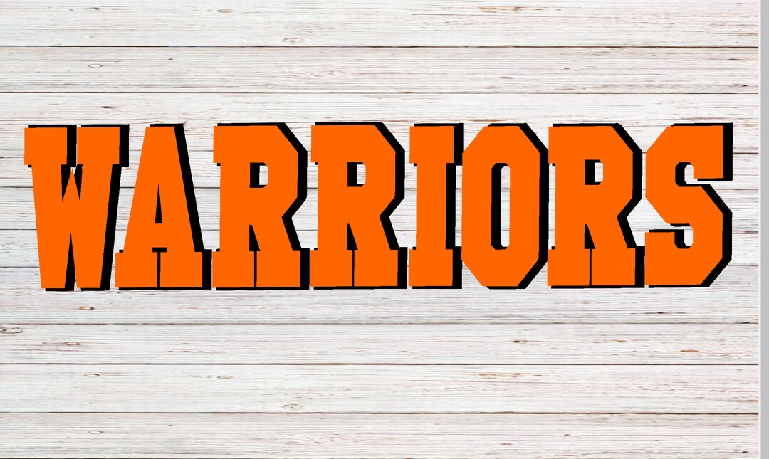 Warriors Svg FREE Varsity Svg Font Warriors Svg, Warriors Baseball ...