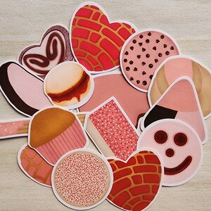 Pan Dulce Valentines Day Themed Stickers Pan Dulce Mexicano Mexican ...