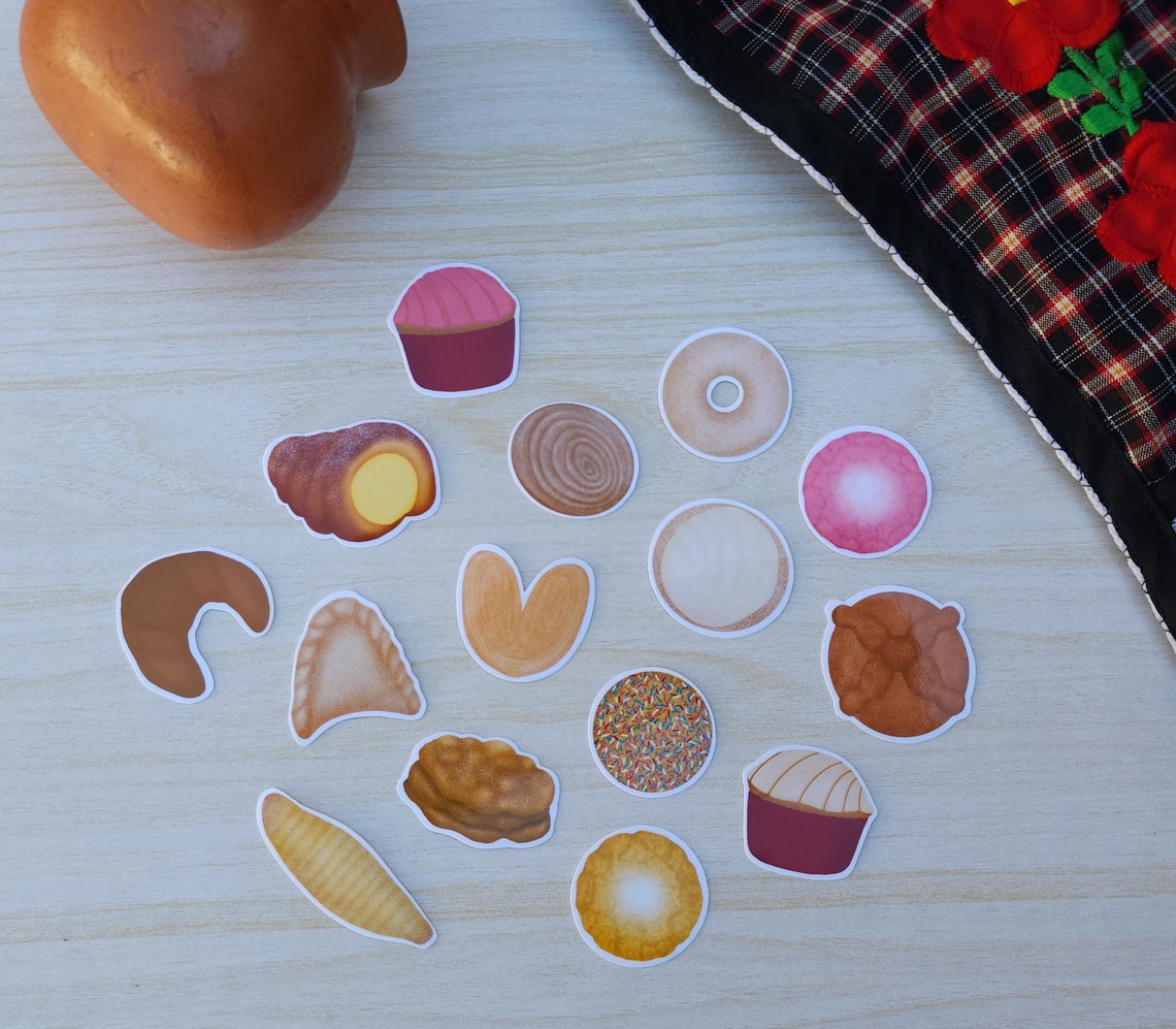 Pan Dulce Pan Dulce Mexicano Postre Mexicano Mexican Bread Sticker Pack ...